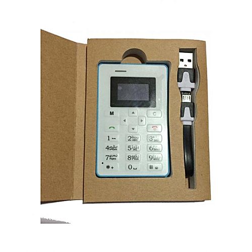 سعر AEKU Card Size Mobile Phone - Ultra Slim - Blue/White فى مصر ...
