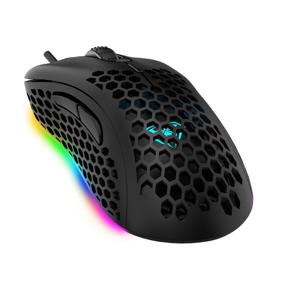 Aula F810 RGB Honeycomb USB Backlit Gaming Mouse -7 Button Macro ...