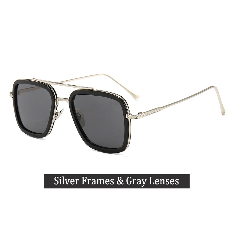 Fashion (Black Nsparent)XJiea Tony Stark Gles,Sungles For Men Fashion ...