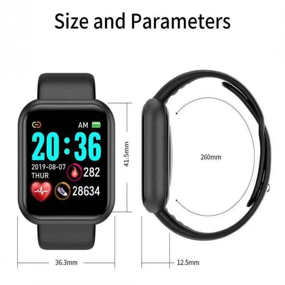 تسوق Y68 Smart Watch Men Women Watches Pressure ing Sports Watch ...