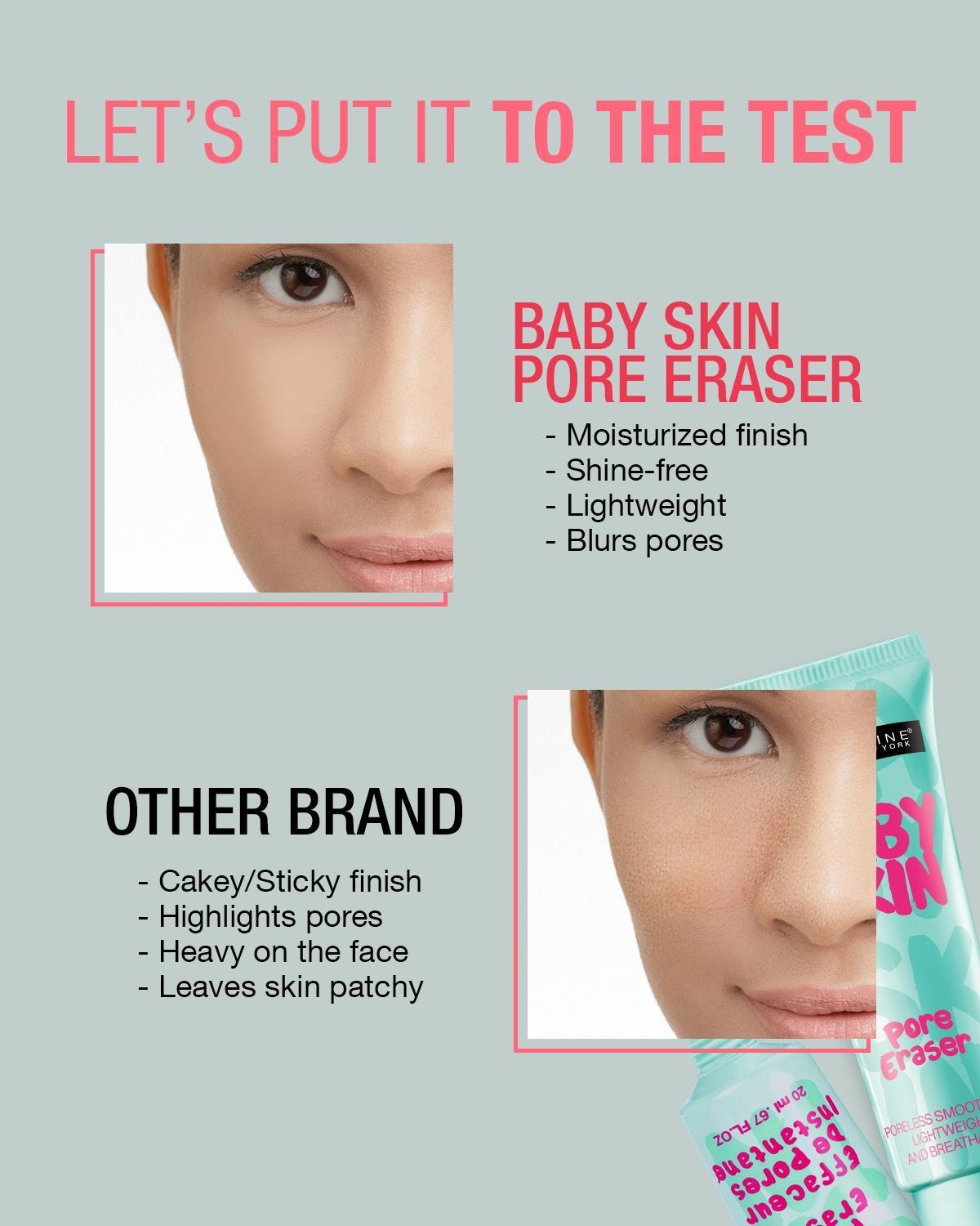 Maybelline New York Baby Skin Instant Pore Eraser Foundation Primer ...
