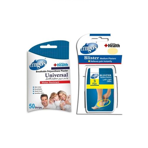 Migo'S Blister Medium Plasters – 3 Packs + Universal Plaster - 50 ...