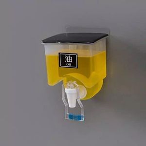 Wall-Mounted Oil & Soap Dispenser with Faucet – 500ml