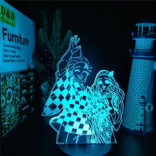 تسوق Demon Slayer Nezuko Tanjirou Zenitsu Cartoon 3D Night Lights ...