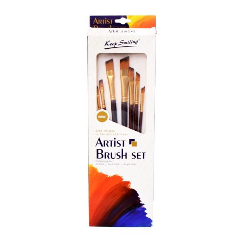 Brushes - Different Sizes Set - 7 Brushes - Keep Smiling