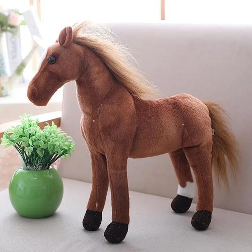 Generic Zebra Plush Animal Crosing Soft Giant Stuffed Horse Hukelma ...