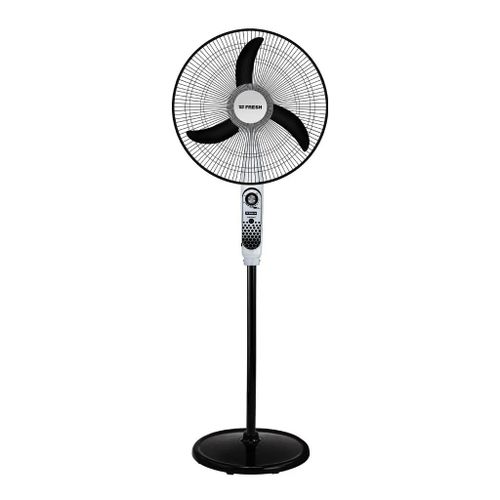 Bright Stand Fan, 18 Inch, Rechargeable - Black White