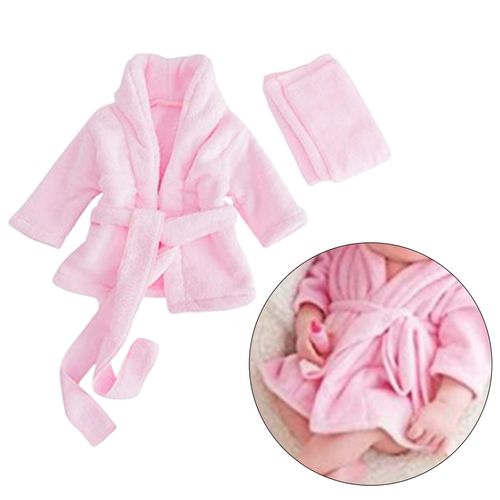 Baby Photography Prop Posing Photo Prop Bathrobe Outfits For Pink price ...