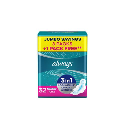 Always Ultra Delight, Long Sanitary Pads, 32 Pieces price in Egypt ...
