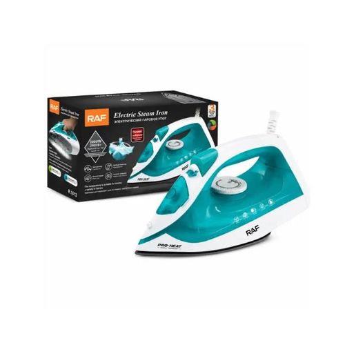 Steam Iron 2000 Watt 210 ml Green White R.1013 - RAF