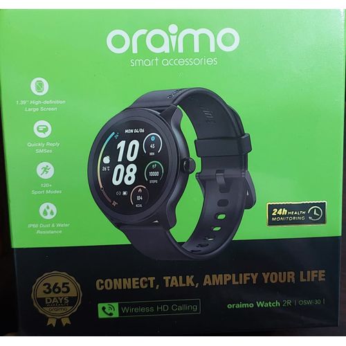 سعر Oraimo Smart Watch 2R-OSW-30 Wireless HD Calling Quickly Reply ...