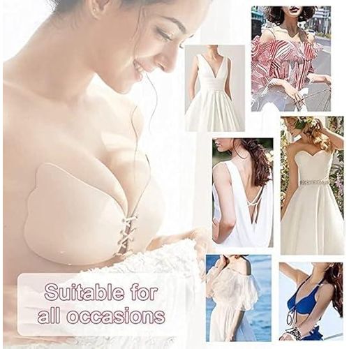 Generic Backless And Strapless Silicone Bra Cup Beige Best Price Online Jumia Egypt