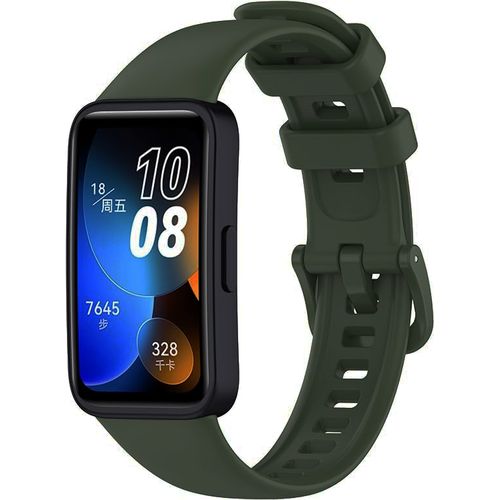 سعر Huawei Band 8 Sport Soft Silcon Replacement Strap - Oil Green فى ...