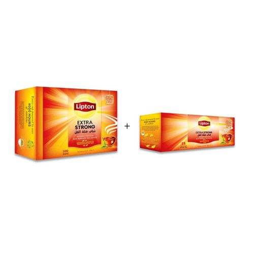 سعر Lipton Bundle of Extra Strong 100 Tea Bags + 25 Tea Bags فى مصر ...