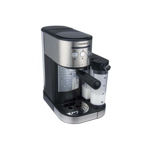 سعر Tornado Automatic Espresso Machine 15bar 1.2L , Black X Stainless ...