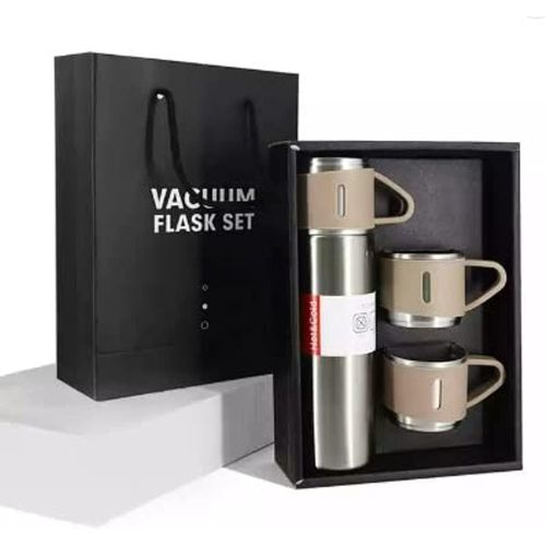 Vacuum Flask Set with 2 Cups – Long-Lasting Hot & Cold Insulation ...