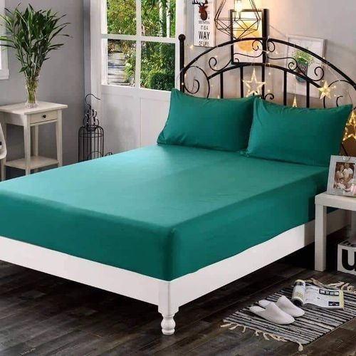 Generic Protective Cotton Bed Sheet Set 4 Pcs Turquoise Best Price Online Jumia Egypt