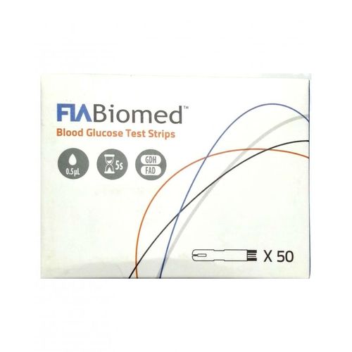 سعر FIA Biomed Blood Glucose Monitor Strips For Salut Model - 50 Strips ...