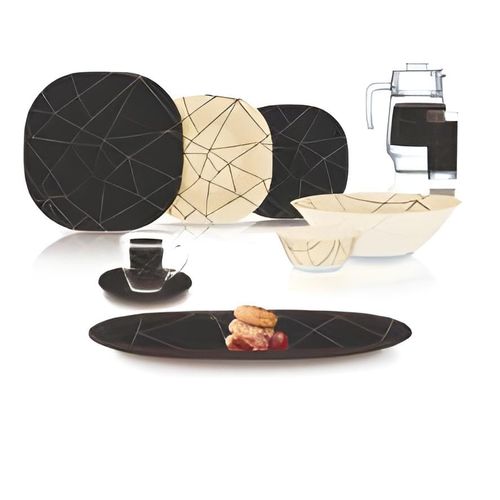 Arcopyrex Luminarc Dinner Set 46 Piece - IVANNA BEIGE - Luminarc ...