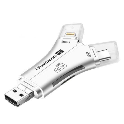 تسوق 4 In 1 IFlash Drive USB Micro SDTF Memory Card Reader Adapter For ...