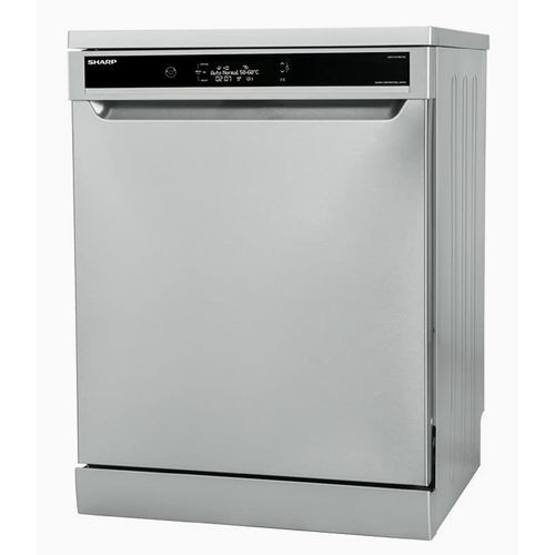 سعر Sharp Dishwasher 14 Person, 60 Cm, Digital, 10 Programs, Silver Qw ...