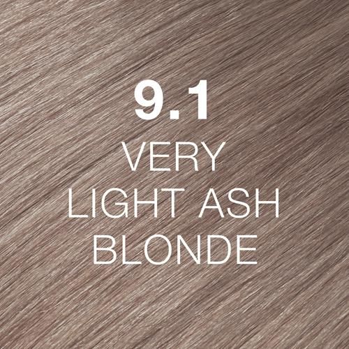 Cream Color, 9.1 Very Light Ash Blonde - 100ML - Gk Hair