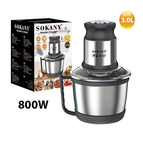 سعر Sokany Mini Wonder Chopper All Steel Body 800 Watt - 3.0 L فى مصر ...
