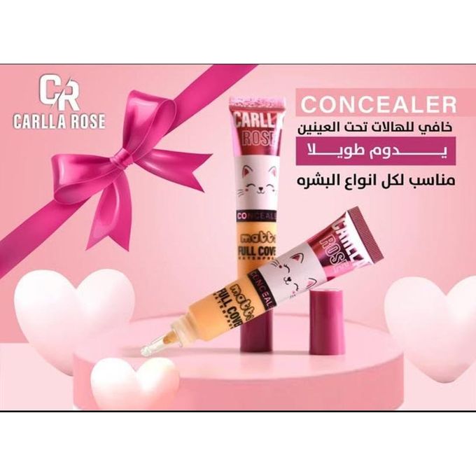 (Carlla Rose) أنبوب كونسيلر سائل، تغطية كاملة مطفية، مقاوم للماء، موديل ...