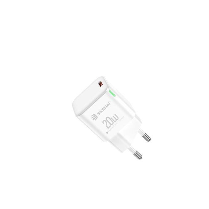 CHARGER HOME ADAPTER 20W WITH USB-C GAN SMALL ICE CUBES GRS-6-EU ...