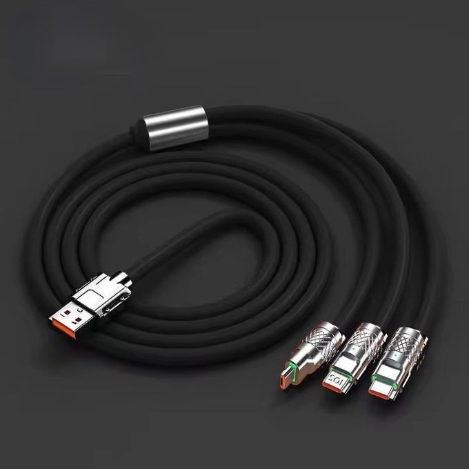 Charging Cable 3 In 1 (Type-C, Lightning, And Micro USB) - Generic ...