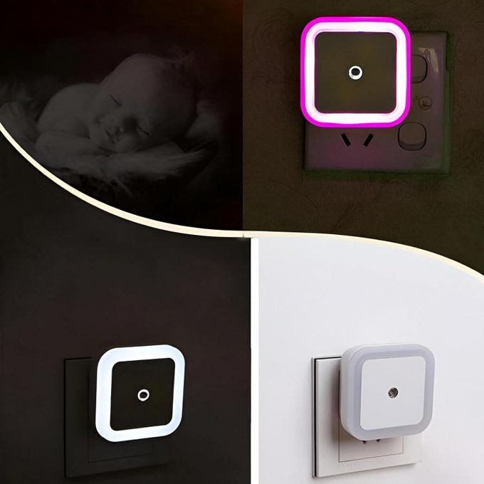 Automatic LED Night Light - Soft Glow Dim Lighting with Smart Sensor ...