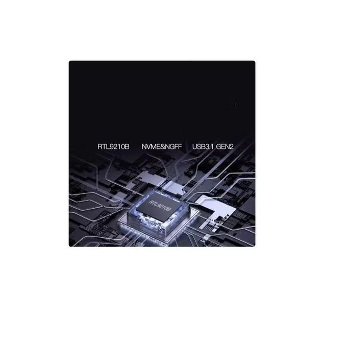 Transparent m.2 SSD enclosure SATA/M.2/NVME dual protocol
