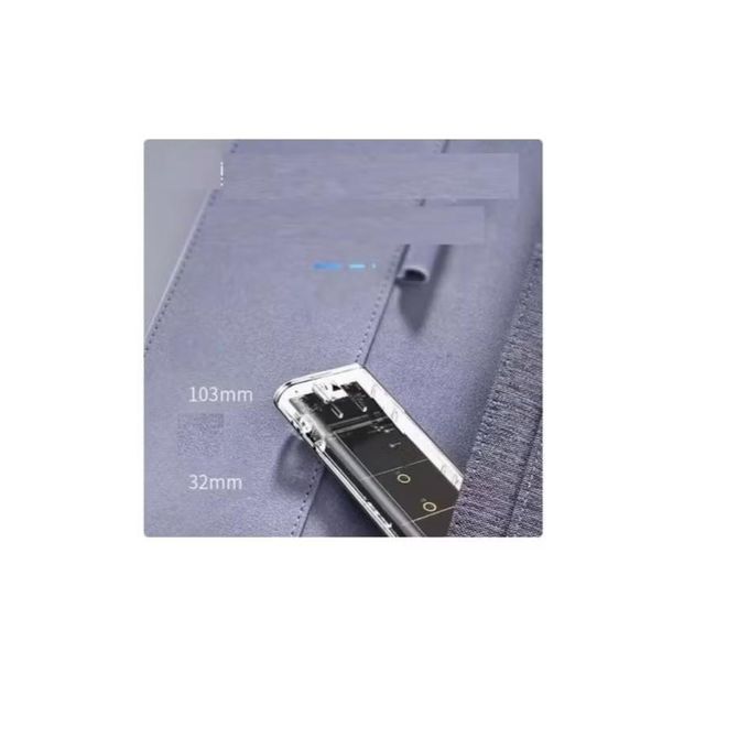 Transparent m.2 SSD enclosure SATA/M.2/NVME dual protocol