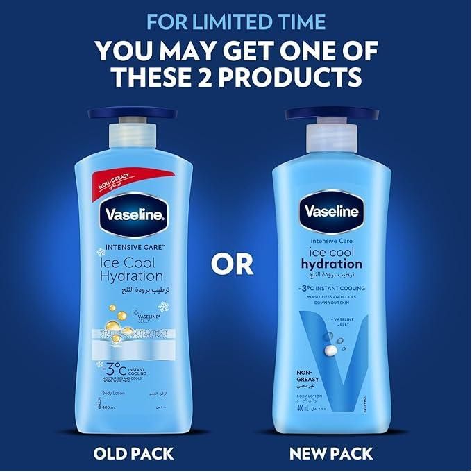 Vaseline® Body Lotion Intensive Care Ice Cool Hydration hydrates and ...