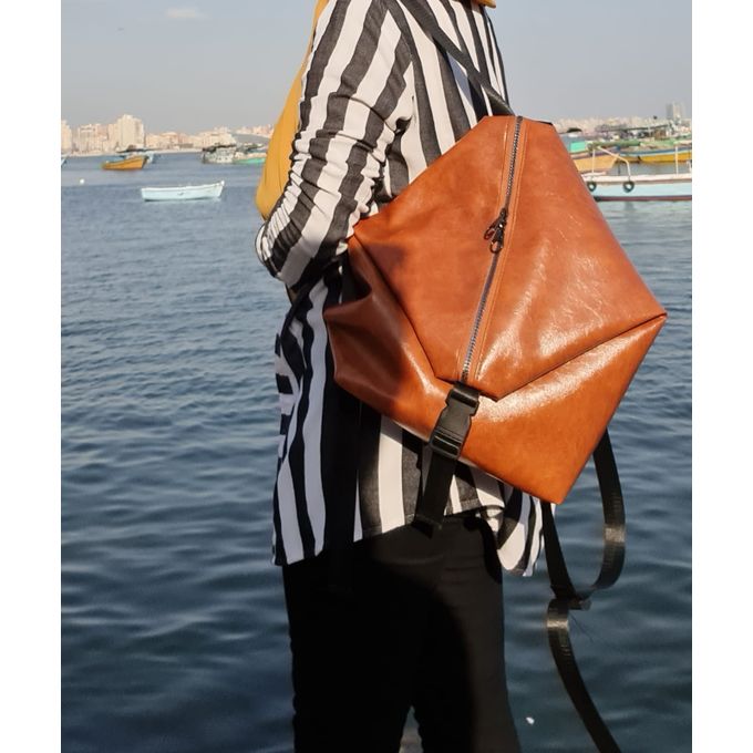Backpack, A Modern Triangle-shaped Women's Bag -camel - Generic - Jumia ...