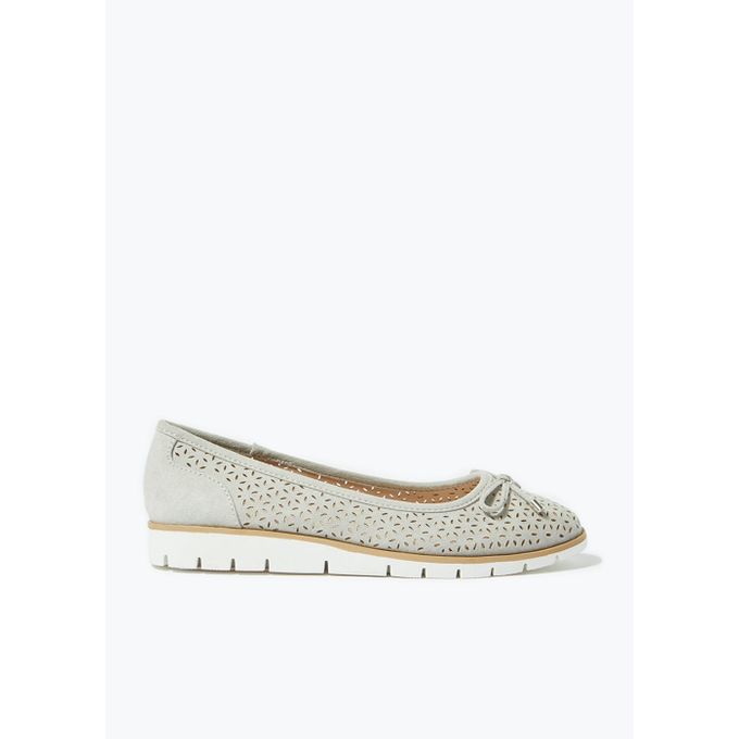 تسوق Women Soleflex Grey Laser Cut Shoes اونلاين | جوميا مصر