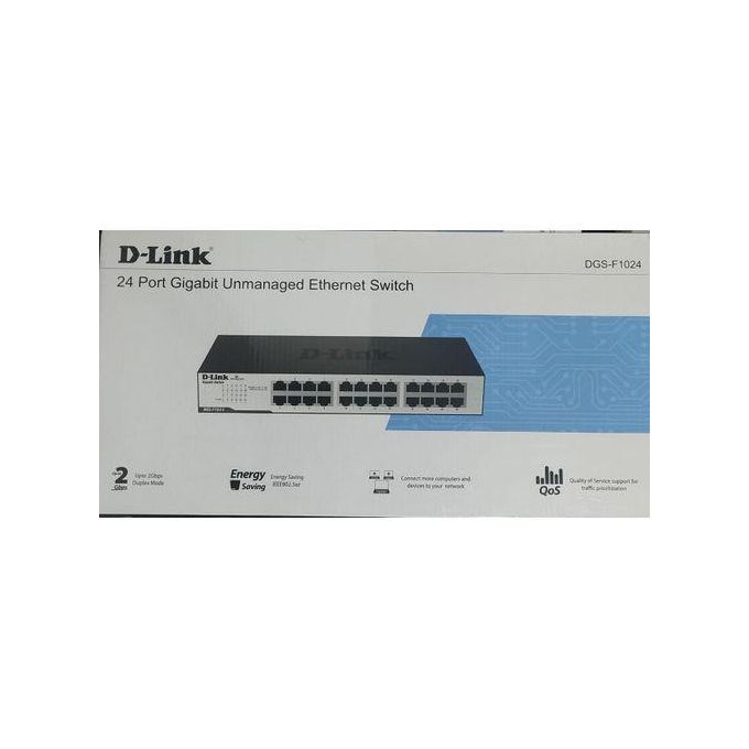 DGS-F1024 D-Link 24 Port 10/100/1000 Mbps Unmanaged Switch - D-Link ...