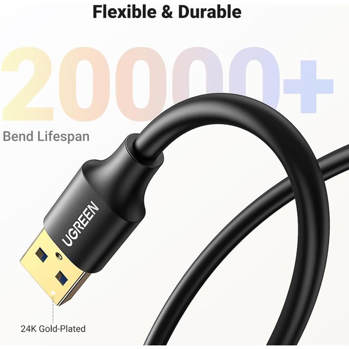 USB 3.0 Male To Female Gold Plated Extension Cable with