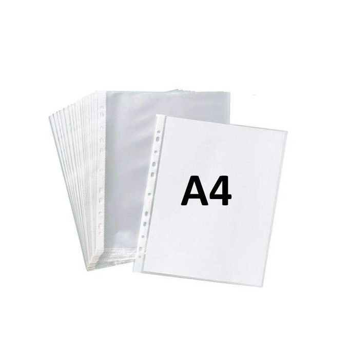 ملفات U شكل A4 - 80 ميكرون - 100 قطعة - 1 عبوة - Generic