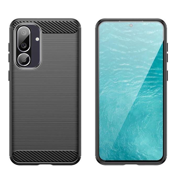 Samsung Galaxy M56 5G Cover Brushed Carbon Fiber, Shockproof, Thin ...