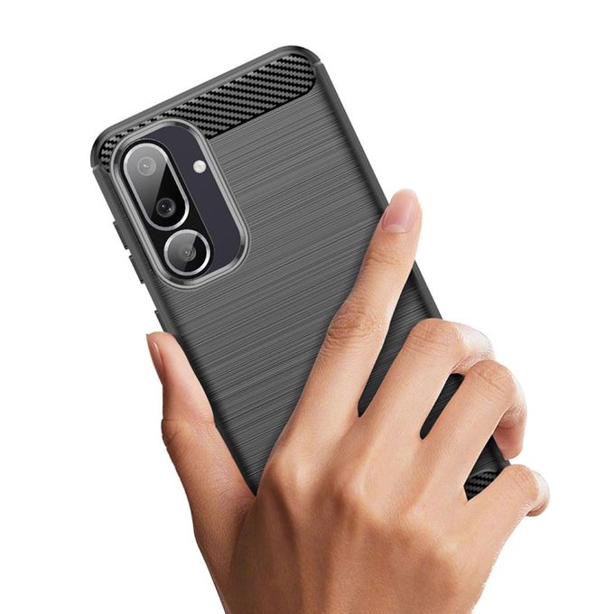 Samsung Galaxy M56 5G Cover Brushed Carbon Fiber, Shockproof, Thin ...