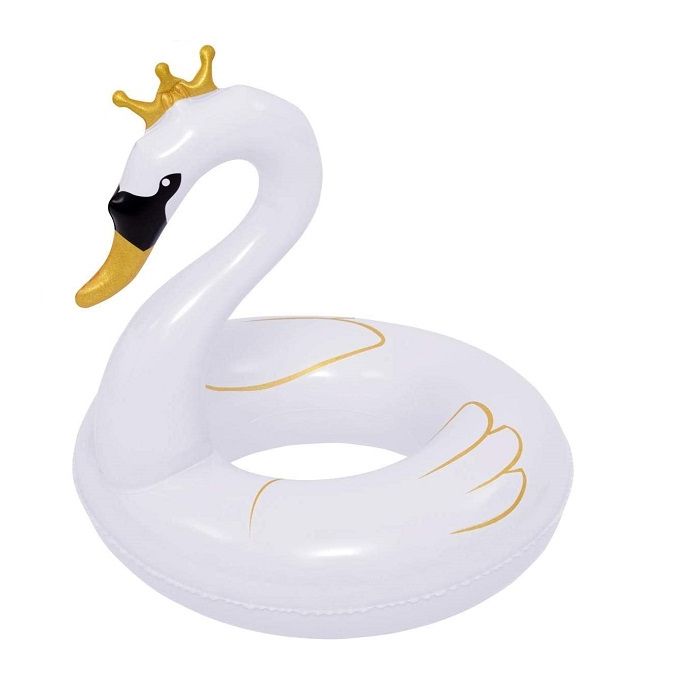 Sunclub White Swan Inflatable Float Swim Ring - 55 Cm - No:37406 - Ji ...
