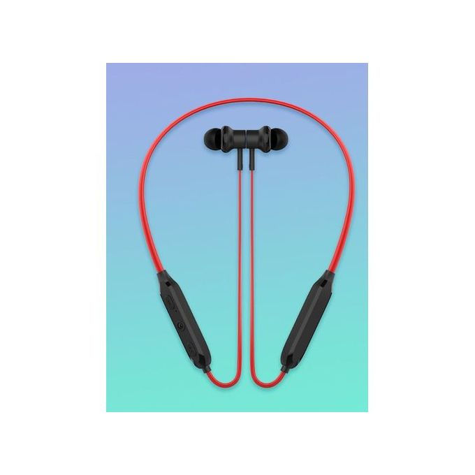 A19 Bluetooth Wireless Neckband Sport Earphones - Red/Black - Celebrat ...