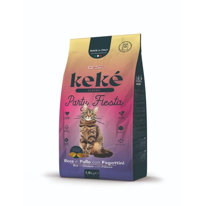 Keke Dry Food Party Fisty 1.5kg - Nutritional Support for Cats - Keke ...