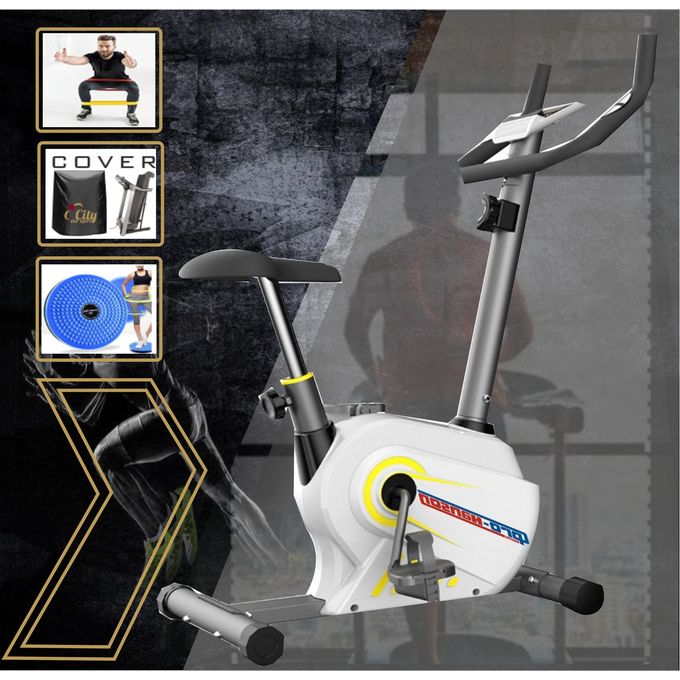 Bike City Star Fitness Magnetic Exercise Bike With Heart Rate Sensor ...