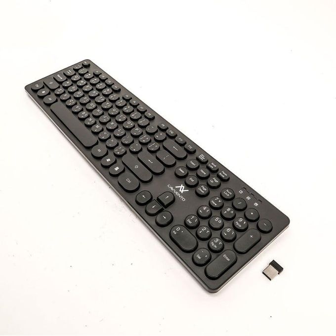 KB206 - 2.4G Wireless Keyboard - US + Arabic Layout - Black