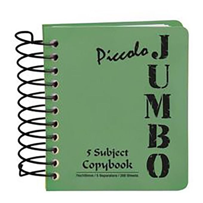 Piccolo Mini Jumbo Spiral Notebook 200 Sheet A7 /5