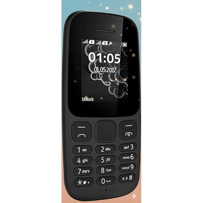 Noki a Noki a 105 Dual SIM Mobile Phone – Black – Long-Lasting Battery ...
