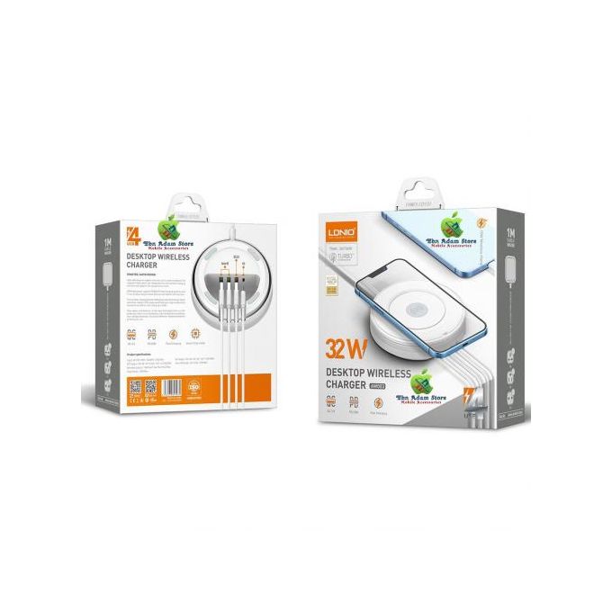 Original LDNIO 5 In 1 Desktop Wireless Charging Station AW003, Fast ...