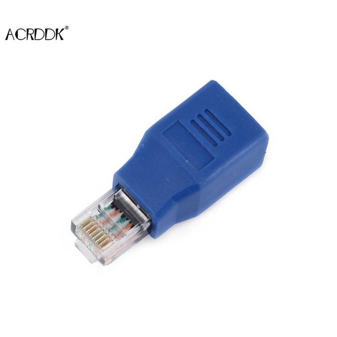 تسوق RJ45 M/F Crossover Adapter Male to Female Crossed Ethernet Cable ...